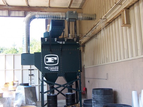 Pulse Dust Collector with Silencer and Dual Hopper